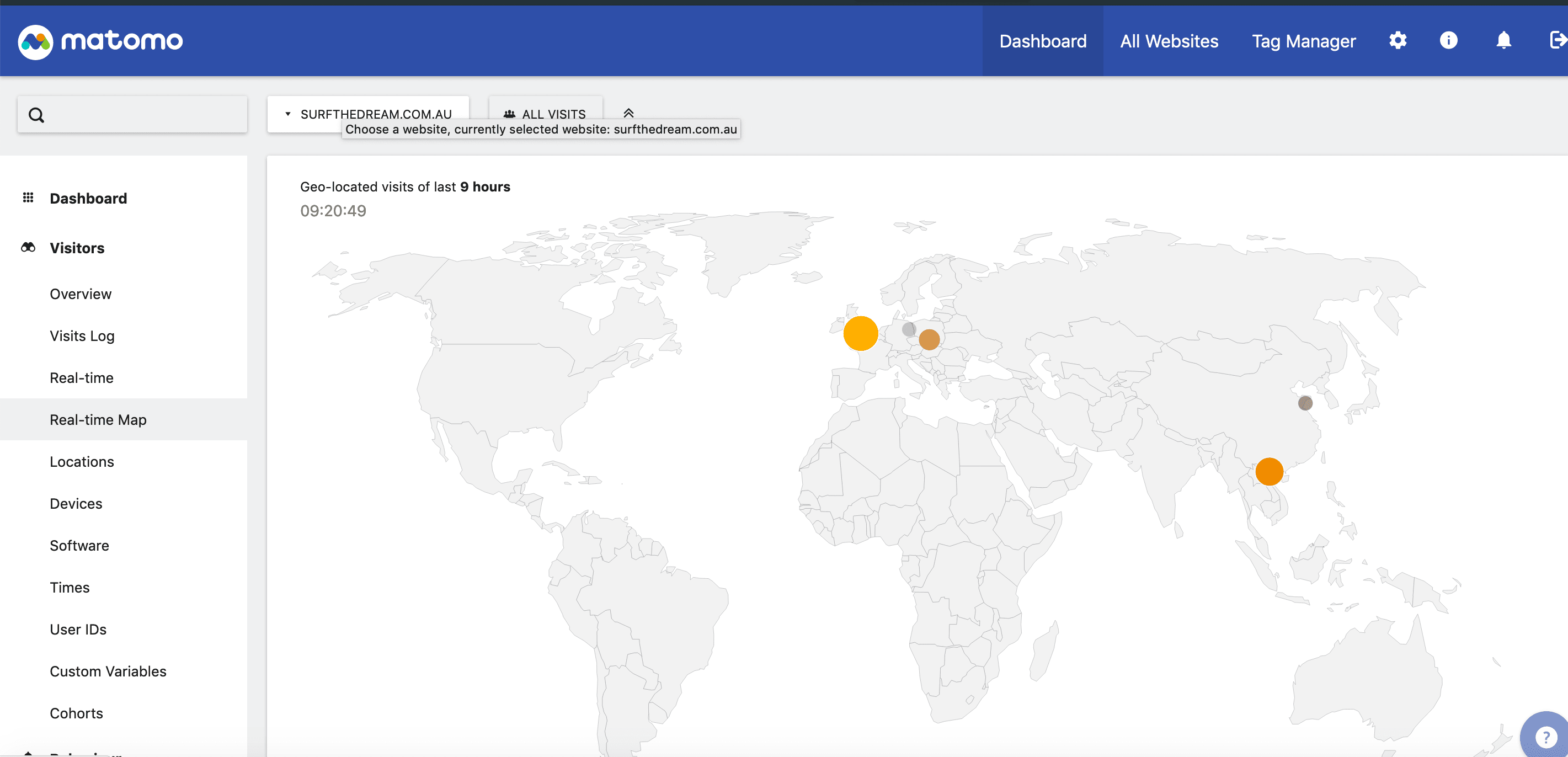 How to configure Matomo Analytics with WordPress | Surf the Dream